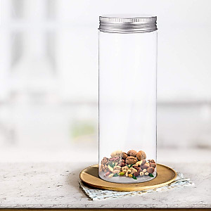 Cabilock Transparent Food Storage Jar sealing containers cereal kitchen glass containers with lids flour and sugar containers airtight rice container jars the pet transparent bottle canned