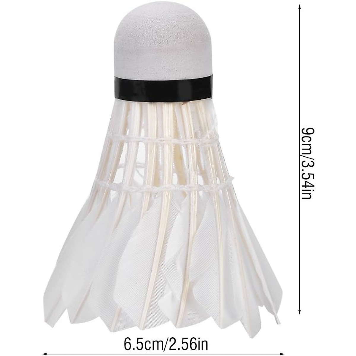 Tbest Goose Shuttlecocks,3Pcs Professional Training Sport Badminton Balls Birdies Badminton Shuttlecocks with Great Stability and High Speed for Outdoor Indoor Sport