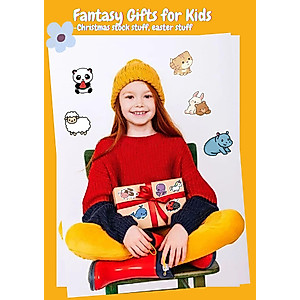 100pcs Cute Animal Stickers for Water Bottle， Waterproof Vinyl Kawaii Stickers for Laptop Phone Skateboard, Cute Animal Decals Christmas Gifts for Kids Teens Girls Boys