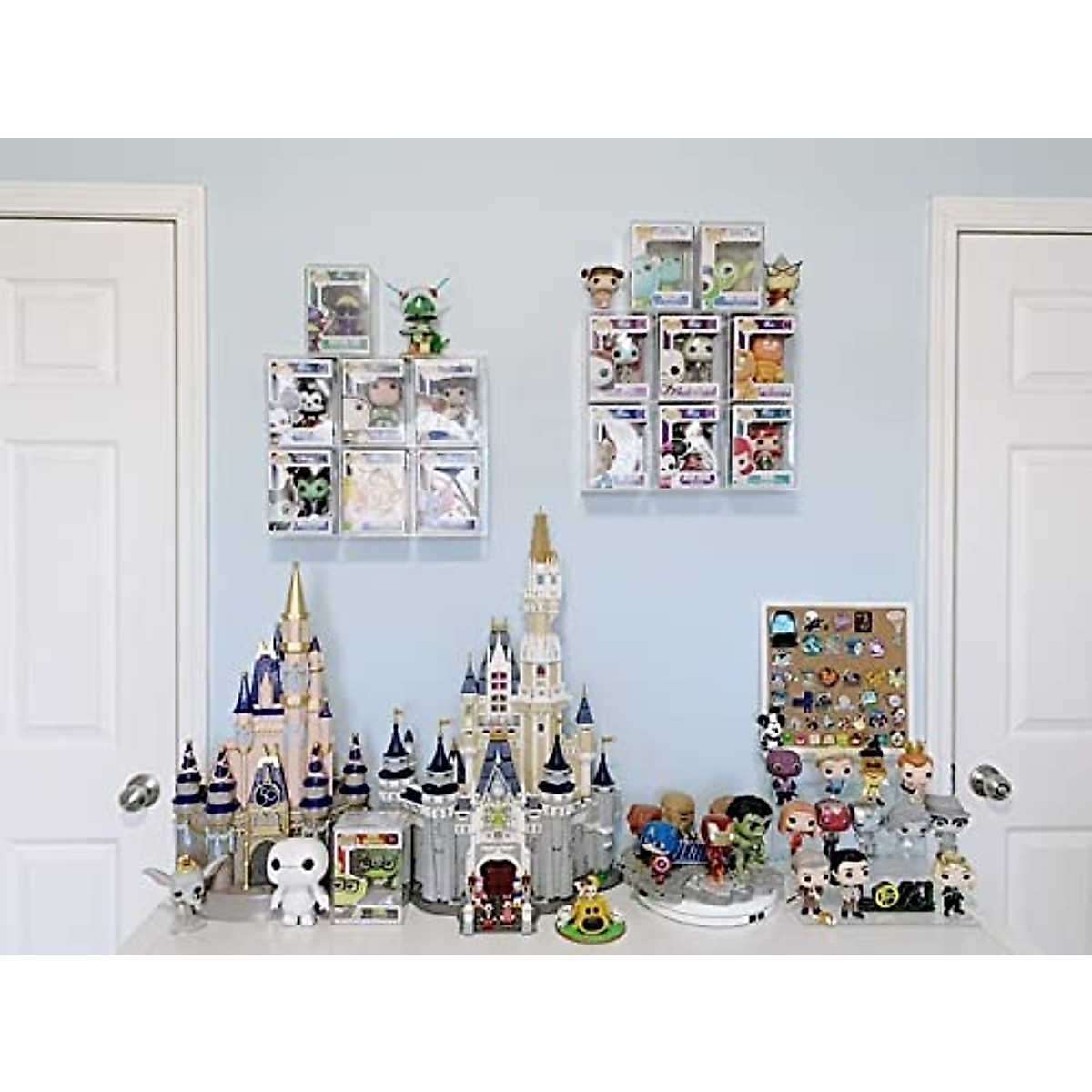 Acrylic Funko Pop Display Case - Fits 6 Regular Size Funko Pop Boxes, Even When in Soft Protectors [Compatible with YouTooz Vinyl Collectible Toy Figures] - Funko Pop Display Shelf