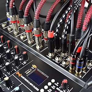 Mugteeve Dual RCA Male to Dual XLR Male Cable Adapter, 5 Feet Unbalanced L/R RCA to XLR Phono Plug Cable, Left and Right Tape Out Cord, for Mixer, Studio Monitor, Stereo HiFi Subwoofer Speaker