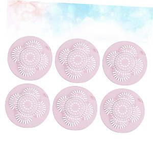 WOONEKY 6pcs Toilet Sink Cover Filter Stainless Soap Dispenser for Kitchen Sink Garbage Disposer Sink Strainers Strainer for Sink Bathtub Stopper Kitchen+Sink Toilet Float Blush Pink