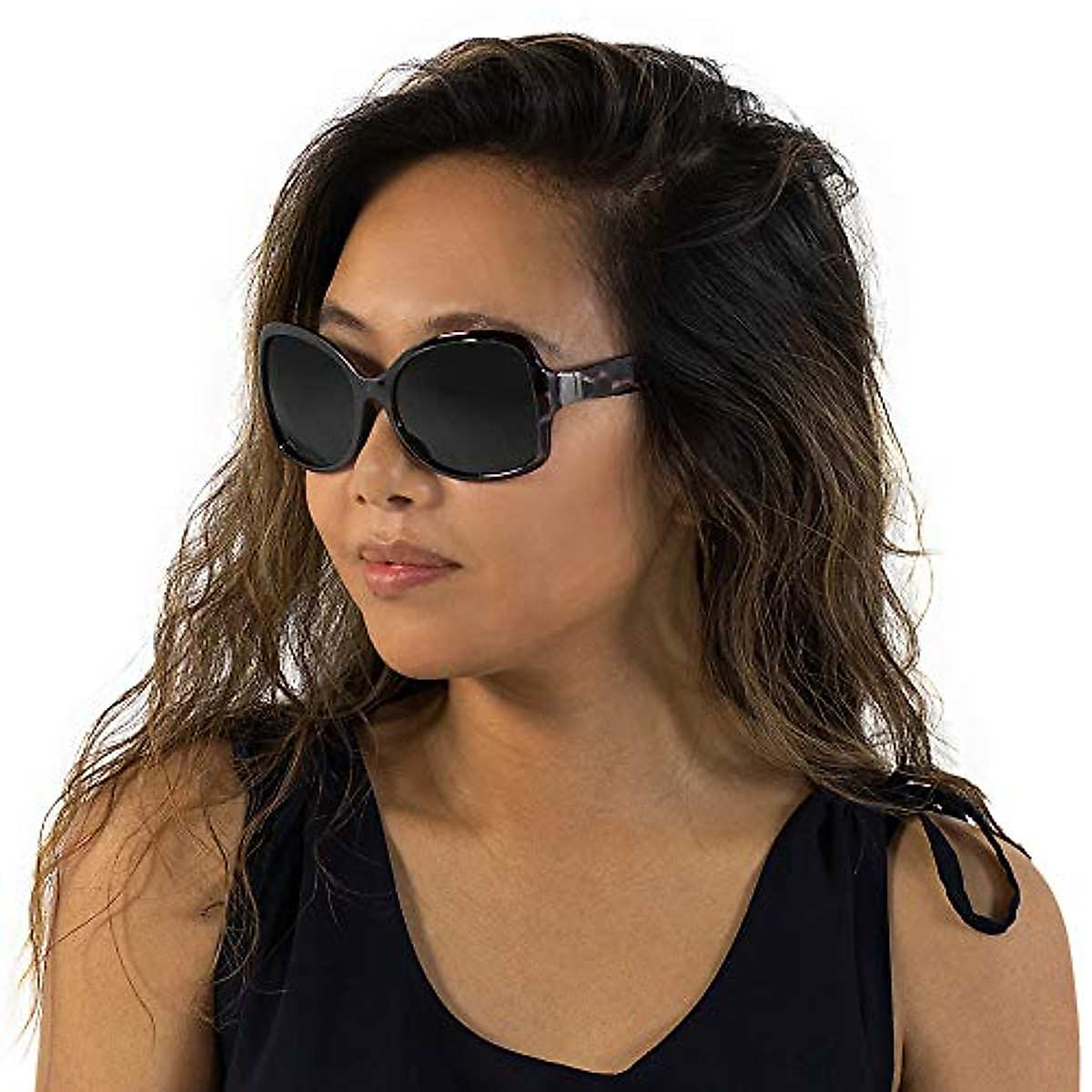 VITENZI Sunglasses with Readers for Women, Reader Sunglass with Bifocals, Oversized, Ferrara in Green 2.00