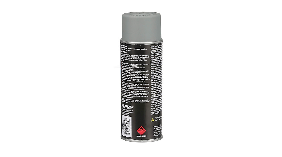 Quicksilver Light Gray Primer Spray Paint for Marine Engines