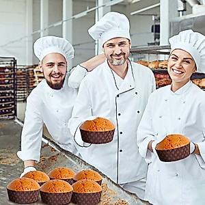 50 Count Panettone Paper Mold Paper Pans for Baking Heat Resistant Paper Baking Cake Pan 6" x 2.4" Disposable Panettone Paper Pan Mold for Muffin Cupcake, Microwave Oven and Freezer Safe