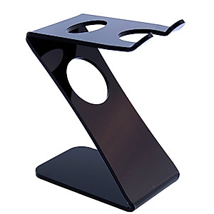 barenx New Men Black Drip Shaving Stand Holder for Shaving Brush Salon Barber Tool