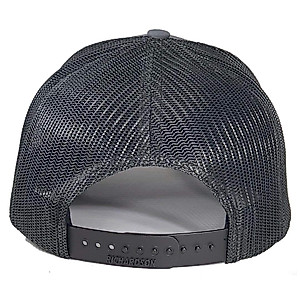 Homeland Tees Men's Key West Florida Conch Republic Flag Patch Trucker Hat - Charcoal