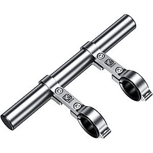 BRCOVAN Aluminum Alloy Handlebar Extensions for Bicycle & Motorcycle, Bike Handlebar Extender with Double Mounting Clamp Holder, Fit for Handlebars Diameter 0.87'' to 1.26''