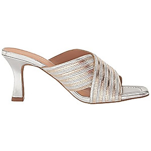 Seychelles Women's Fleet Heeled Sandal, Platinum, 8.5