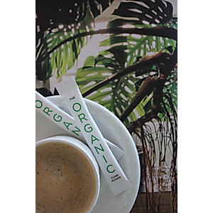 SUGART - THE ORGANIC CANE SUGAR - 500 individual Serving Stick Packets - USDA & U Parve/Kosher certified