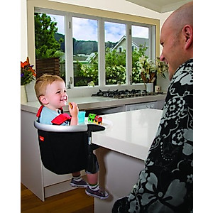 phil&teds Lobster Clip-On Highchair, Black – Award Winning Portable High Chair – Includes Carry Bag and Dishwasher Safe Tray – Hygienic and Easy Clean – Safe and Secure – Ideal For Home and Travel
