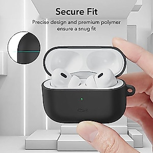 ESR for AirPods Pro Case (2023/2022/2019, 2nd/1st Gen), Compatible with Airpods Pro 2nd Generation Case (USB-C/Lightning Cable), Compatible with MagSafe, Full Drop Protection, Cloud Series, Black