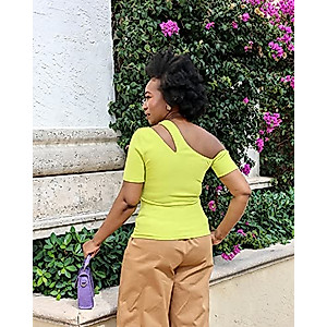 The Drop Women's Sulphur Spring Asymmetric Neckline Knit Top by @kass_stylz, 3X, Plus Size
