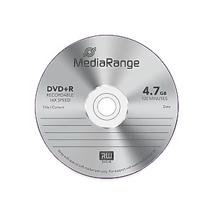 MEDIARANGE MR404 DVD+R 4.7GB 16x (25) Cake Box Once writable