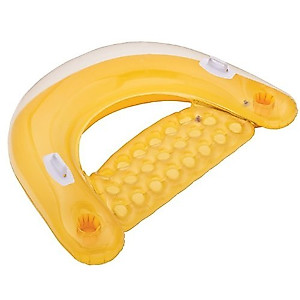 INTEX Sit 'n Float Classic Inflatable Raft Swimming Pool Lounge - (Set of 2)(Colors May Vary)