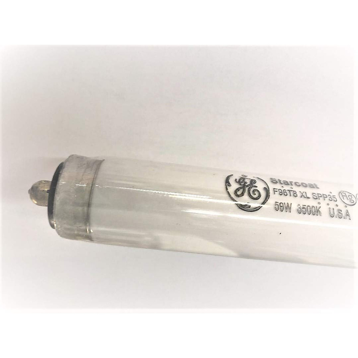 24 Pieces GE 94859 F96T8XL/SPP35CVG 59W 3500K Single Pin Fa8 Coverguard Lamp