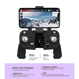 WLTOYS Q868 Quadcopter Quadcopter Drone GPS Drone 5G WIFI FPV 4K HD Camera Brushless Motor Foldable Quadcopter Air Pressure Altitude Hold RC Dron (Q868 3 * 3000)