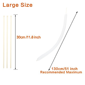 PIGETALE 100Pcs Clear 260 Balloons Transparent Long Balloons for Balloon Garland Thickening Skinny Latex Twisting Balloon for Animals Modeling Magic Clown Balloons Birthday Wedding Party Decorations