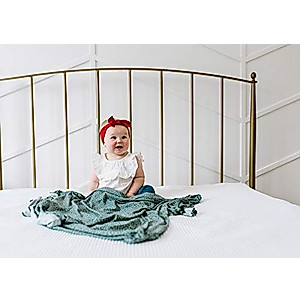 Large Premium Knit Baby Swaddle Receiving Blanket"Juniper" by Copper Pearl