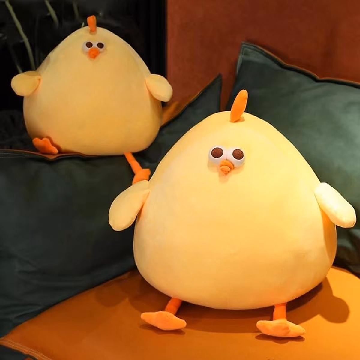 Hgplvxj Fat Chicken Plush Toy, Soft Mother Hen Plush Pillow Chicken Stuffed Animal Birthday for Kids(9inch)