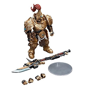 HiPlay JoyToy Warhammer 40K Collectible Figure: Adeptus Custodes Custodian Guard with Guardian Spear 1:18 Scale Action Figures JT7806 (Guard with Guardian Spear)
