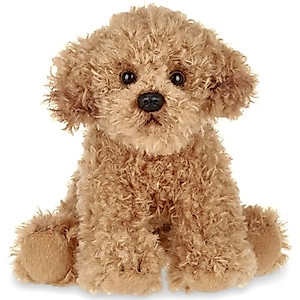 Bearington Caramel Dog 6.5 Inch Stuffed Dog - Puppy Stuffed Animal - Dog Plush - Goldendoodle Stuffed Animal Labradoodle