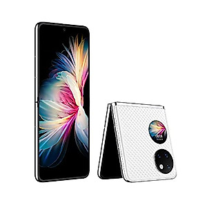 HUAWEI P50 Pocket 256GB 8GB RAM Factory Unlocked (GSM Only | No CDMA - not Compatible with Verizon/Sprint) | No Google Play Installed - White