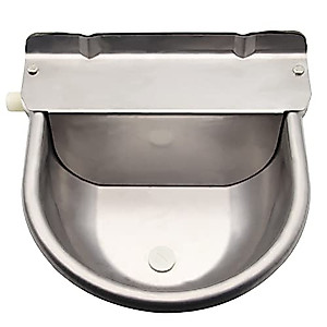 Automatic Horse Waterer Upgraded Livestock Water Bowl Stainless Steel Trough for Cattle Cow Pig Sheep Pet Dog