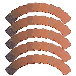 54 PCS 2 x 2 Inch Hand Sanding Pads - Soft Touch Sanding Pads from 320 to 3500 Grit - Ideal for Polishing Woods, Acrylics and Solid Surface