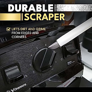 The Crown Choice Grout Cleaning Brushes Set (3 Pack) – Deep Cleaner Small Multi-Purpose Scrub Brush Set with Stiff Nylon Bristles to Clean Corners, Spaces, Tile, Shower, Window, Door Track, Floors