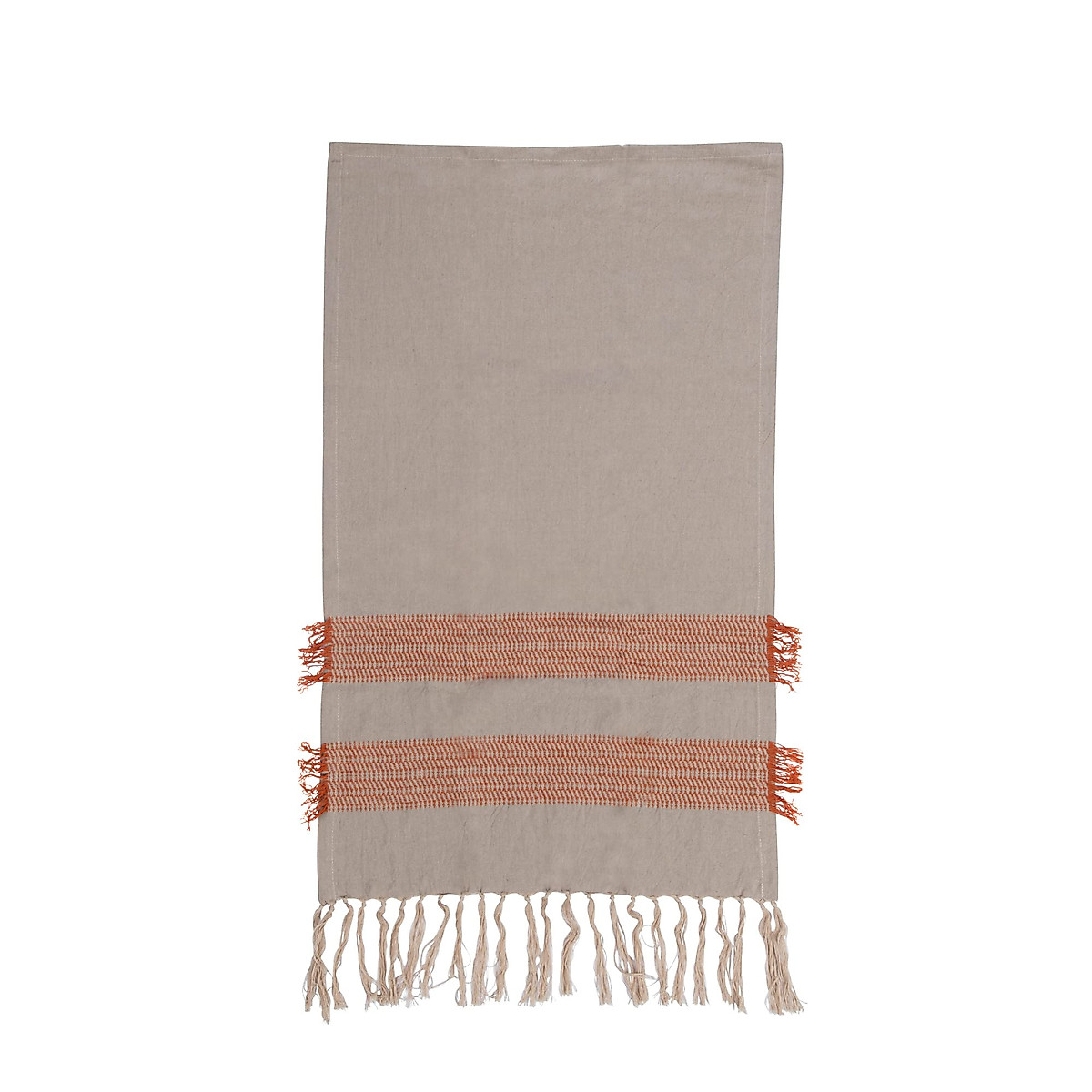 Bloomingville Cotton Fringe, Set of 3 Colors Tea Towel, Multi