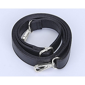 VanEnjoy Purse Strap Replacement with Tassel,Lichee Pattern Microfiber Leather for Crossbody Bag or Handbag,34-60" L*0.8" W,Silver Metal