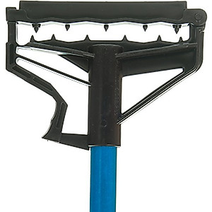 SPARTA 4166414 Spectrum Fiberglass Mop Handle With Quik-Release For Cleaning, Commercial, Residential, 60 Inches, Blue