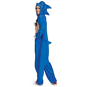 Disguise Unisex Adult Sonic Costume, Official Movie Outfit, Sized, As Shown, Medium 38-40 US