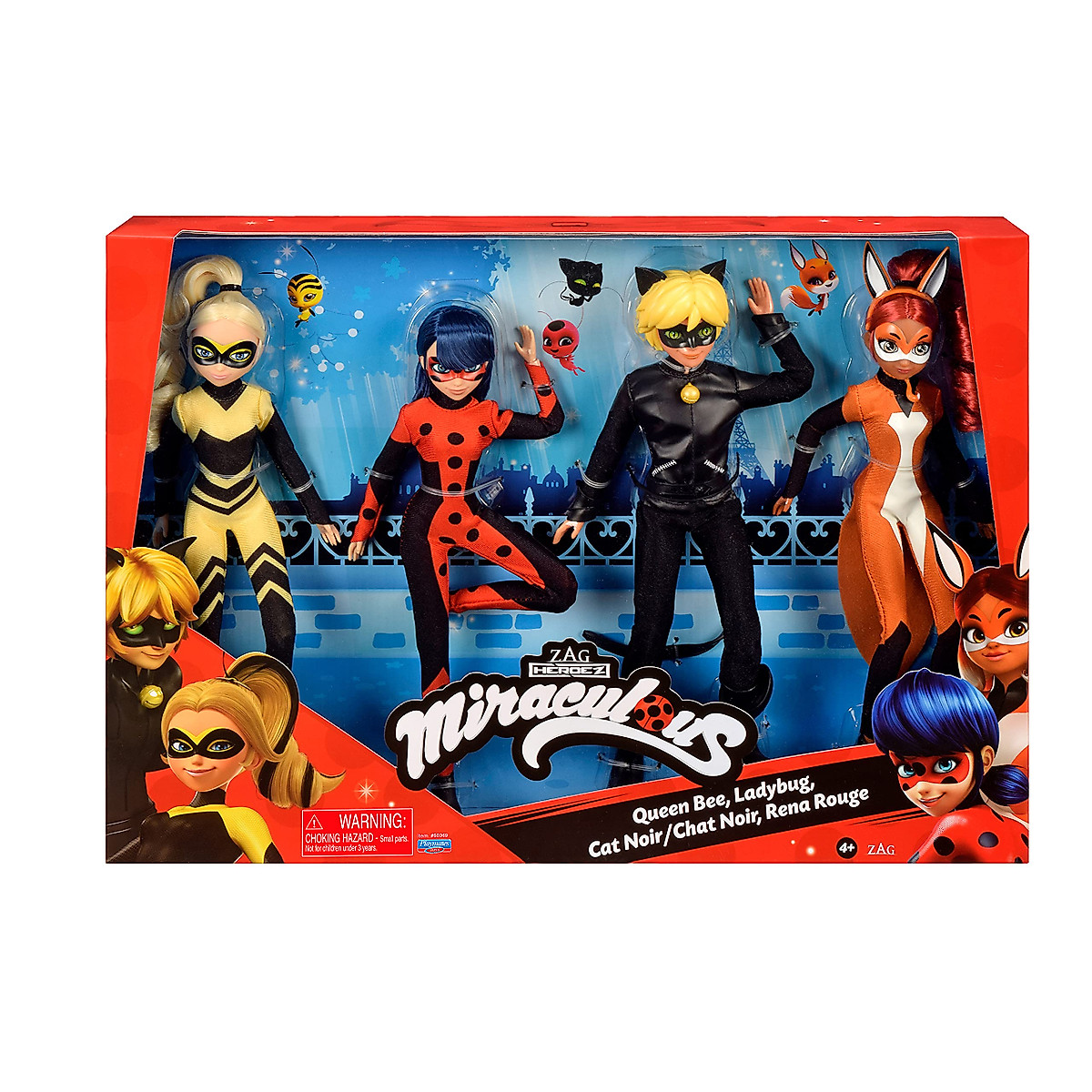 Miraculous Dolls Multipack | 26cm Ladybug Cat Noir & Queen Bee