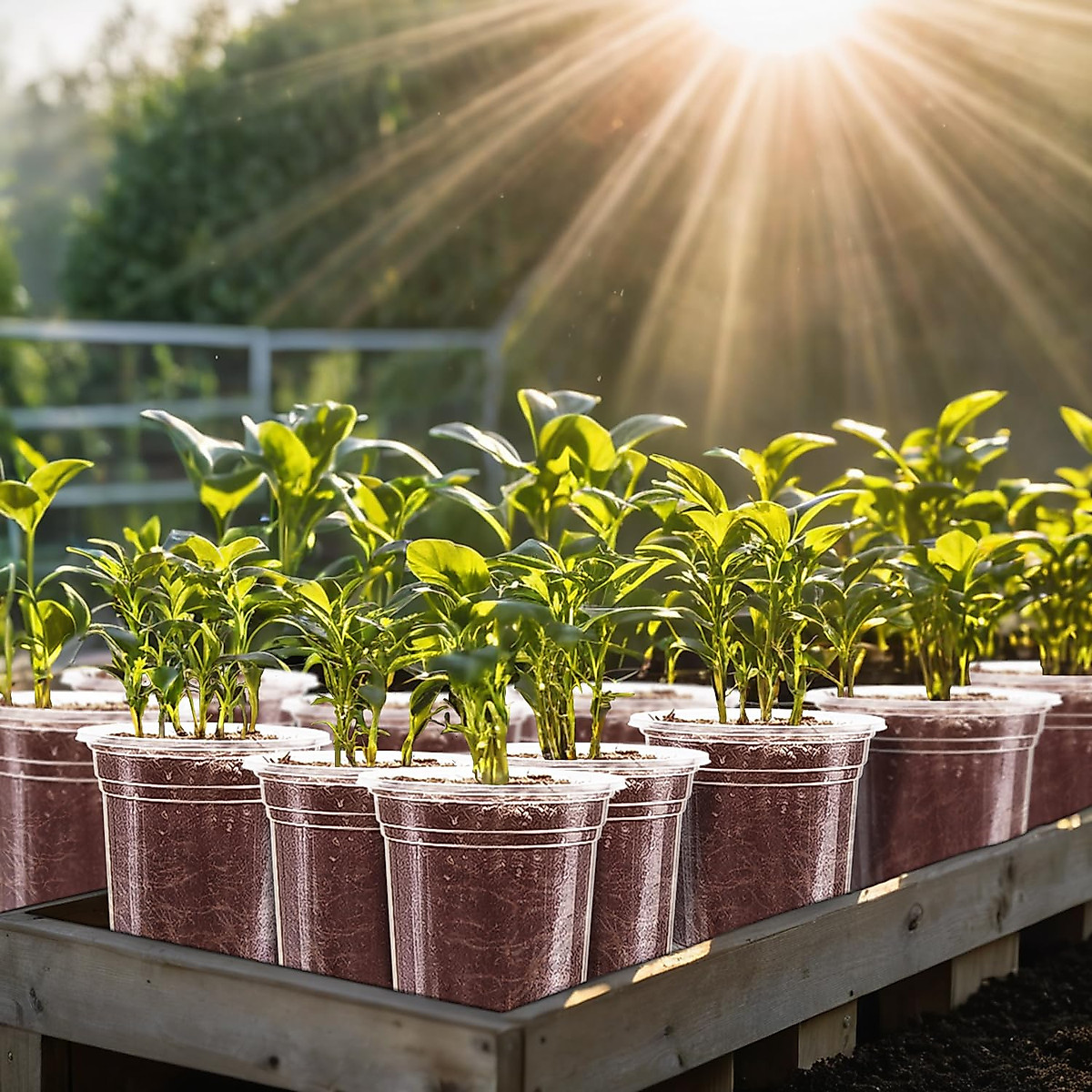 SupKing Clear Nursery Pots 5/4/3.5 Inch Plastic Planter with Drainage Holes, Small Starter Seed Starting Trays for Seedling with Bonus 15pcs Plant Labels（12pcs）