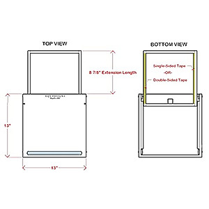 Kitchen Countertop Wooden Caddy Slider Tray | Solid Wood Tray and Frame | Smooth Rolling Wheels | Useful for Coffee Maker/Stand Mixer/Blender (13" X 13", Lightly Scorched)