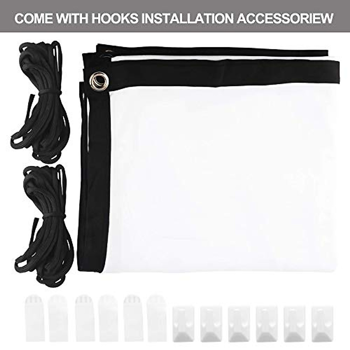 Projector Screen HD Premium Wrinkle-Free Portable Screen 100 inch 16:9 4K StayTrue - Indoor and Outdoor Projection Movie Screen for Movie or Office Presentation Home Theater