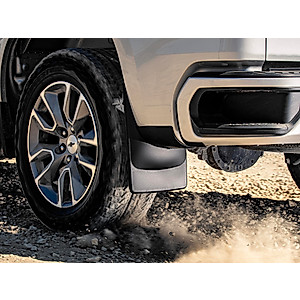 WeatherTech Custom No Drill Splash Guard MudFlaps for Ford F-150 - Front & Rear Set (110003-120003), Black