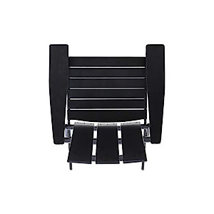 Christopher Knight Home Aberdeen Outdoor Contemporary Acacia Wood Foldable Adirondack Chair, Black