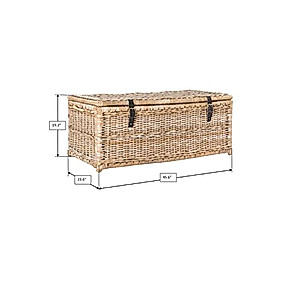 happimess Caden Storage Trunk, 46", Natural