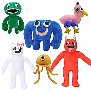 AndeanSun 9 in Plush Doll Toy, Garten of Banban Plushies Toy for Game Fans Gift, Horror Stuffed Figure Doll for Kids and Adults, Great Easter Basket Christmas Stocking Stuffers Choice (6PCS)