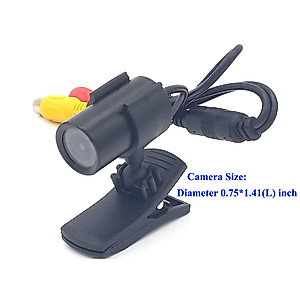 CNDST CCTV Hd Mini Bullet Security Camera 1200TVL 2.8mm Wide Angle Lens with Bracket Small Indoor Outdoor Surveillance Camera Analog Camera(DST-190CW)