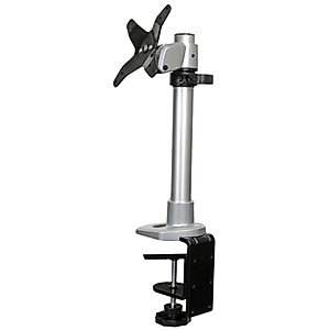 StarTech.com Monitor Desk Mount - Adjustable - Supports Monitors Up to 30" (30.9lb/14kg) - Premium Single Screen VESA Monitor Mount - Desk & Grommet Clamp -Silver (ARMPIVOT)
