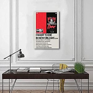 Singer Poster Radical Suicide Album Cover Posters Canvas Wall Art Print Picture for Living Room Bedroom Decor Gift (E,12x18in Unframe)