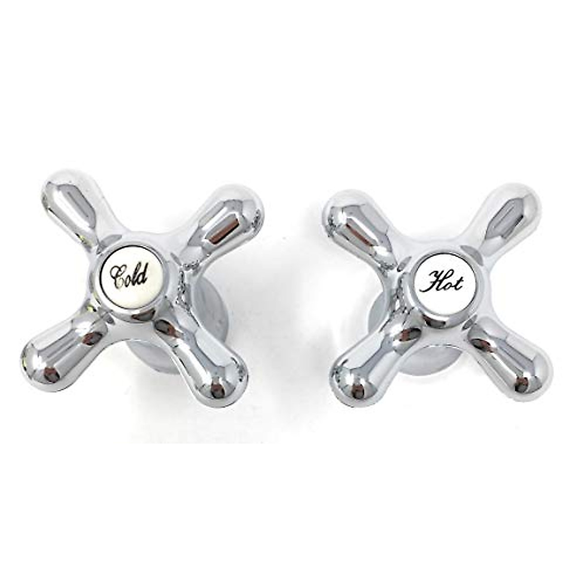 Chromed Surface Two-Handle Tall Stainless Steel Spout Kitchen Faucet [3015 PC] ADA 8-Inch Center Hole Plastic Body, Ideal for RV's or Rental Apartment Buildings, No Lead