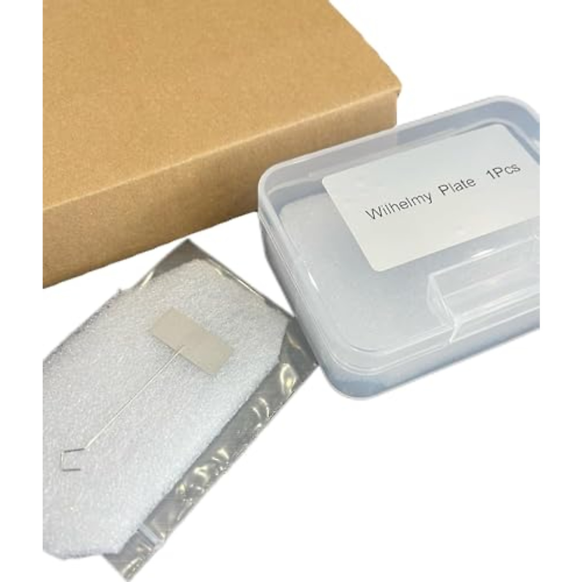 VTSYIQI Liquid Surface Tension Meter Platinum Plate Board Platinum Board Pt Board with 0.15mm Thick Pt Size 24mm Long 10mm Wide for Automatic Surface Tensiometer Surface Tension Meter