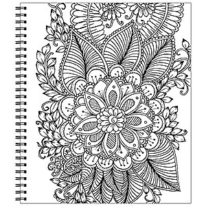 Color & Frame - Fresh Flowers (Adult Coloring Book)