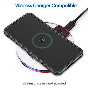 JETech Slim Fit Case for Samsung Galaxy S22+ / S22 Plus 5G 6.6-Inch, Thin Phone Cover with Shock-Absorption and Carbon Fiber Design (Black)