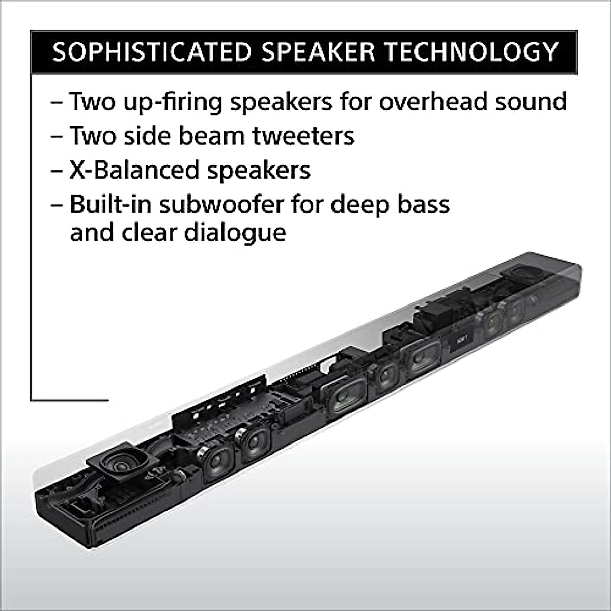 Sony HT-A7000 7.1.2ch 500W Dolby Atmos Sound Bar Surround Sound Home Theater with DTS:X and 360 Spatial Sound Mapping, works with Alexa and Google Assistant